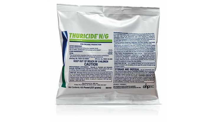 OHP adds Thuricide N/G biological insecticide to biosolutions - Nursery ...