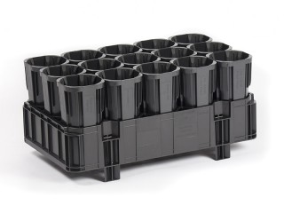 15 cell Shrub & Tree Propagation Sleeve and Tray For 80mm Ellepot ...